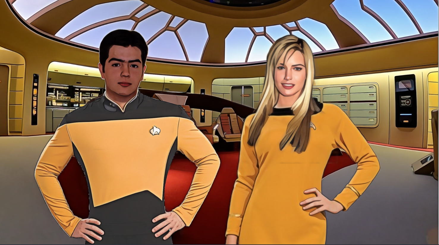 RENE RAMON Y VALERIA MAZZA EN LA CABINA DE LA NAVE STAR TREK – 15-01 ...